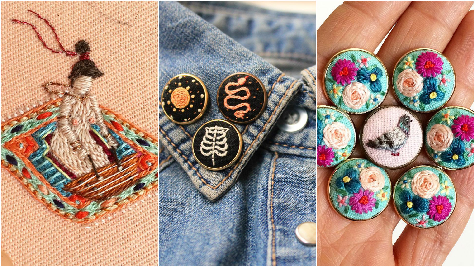 Wear Magic on Your Sleeve with These Adorable Embroidered Pins