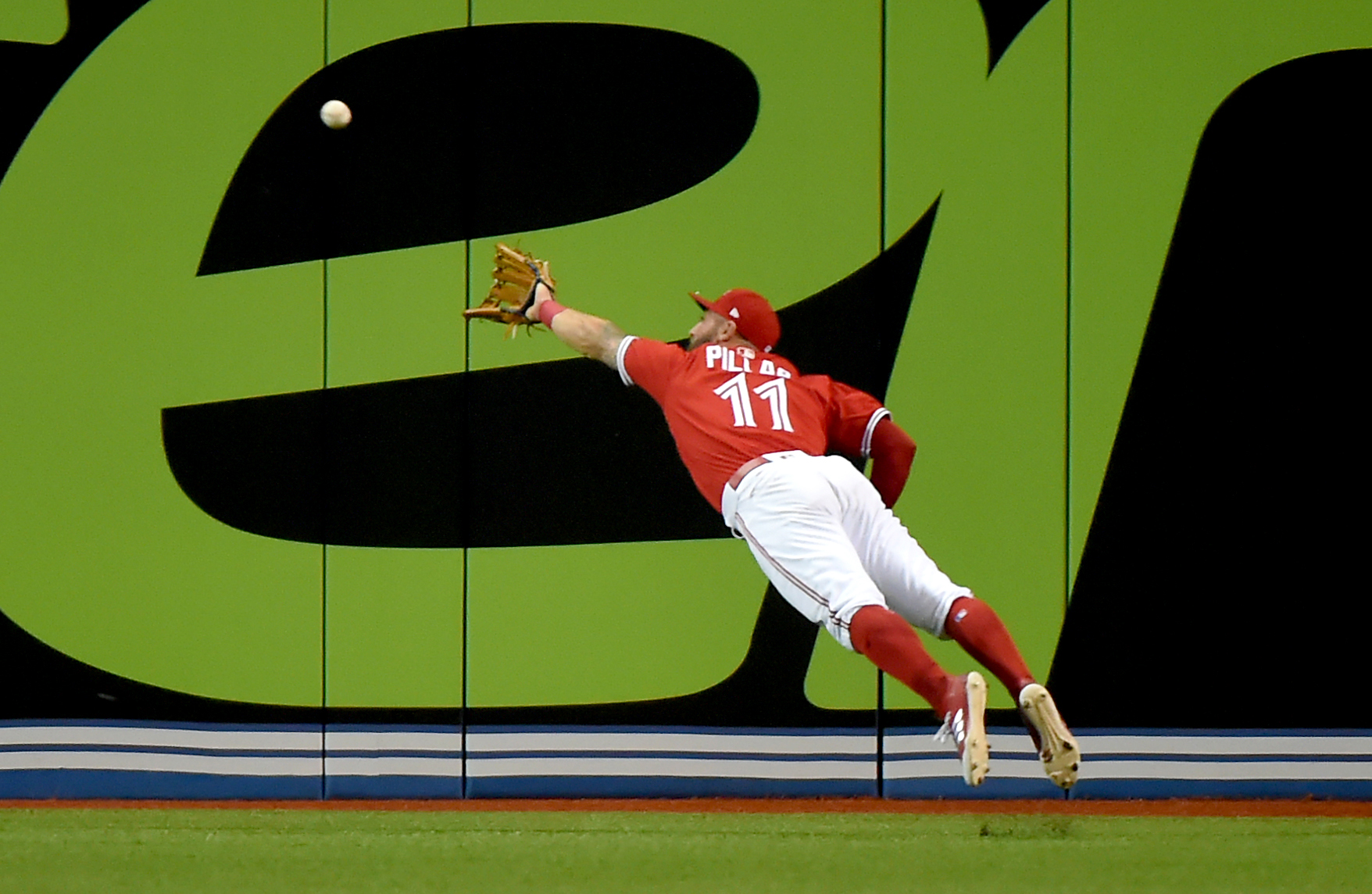 Kevin Pillar Made Another Sensational Diving Catch