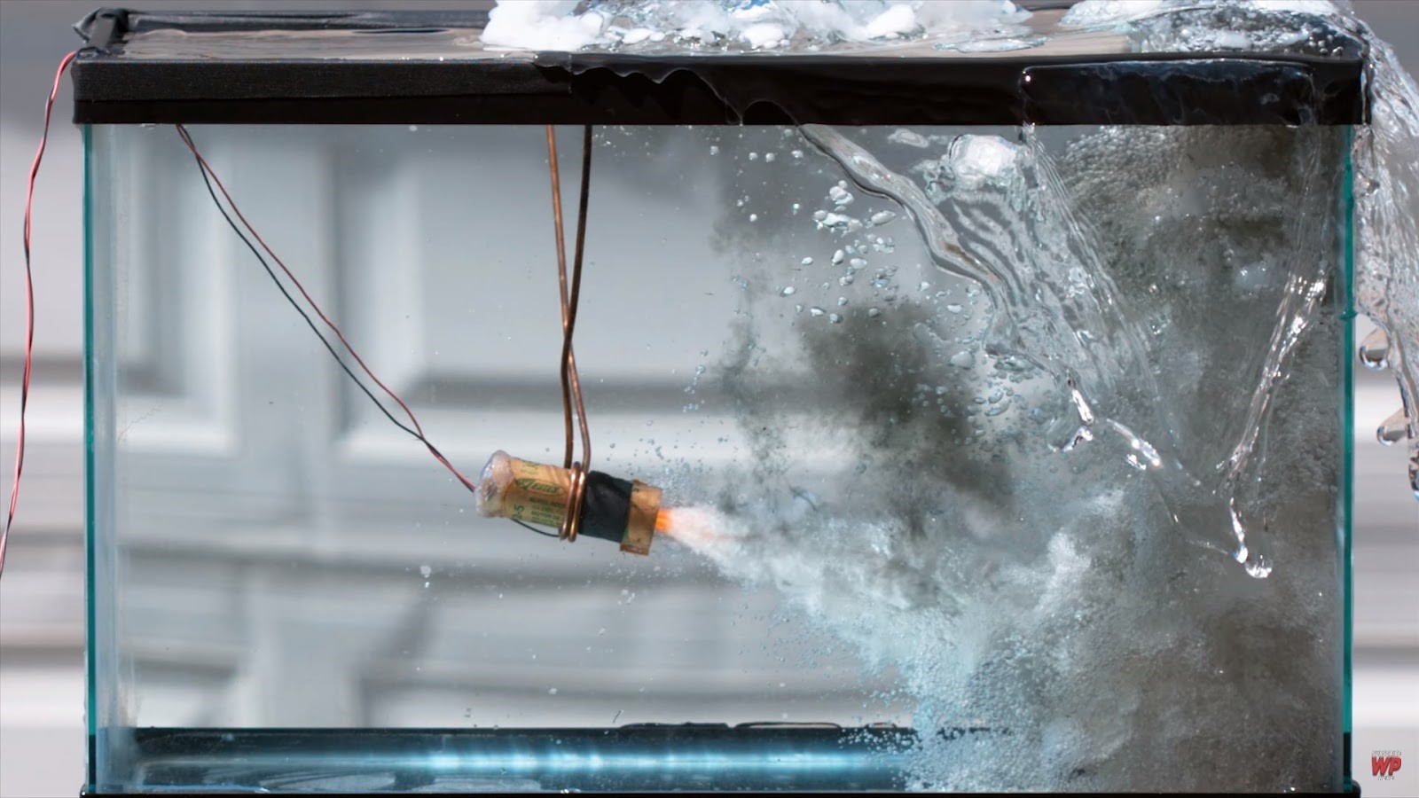 Watch This Model Rocket Engine Destroy a Fish Tank