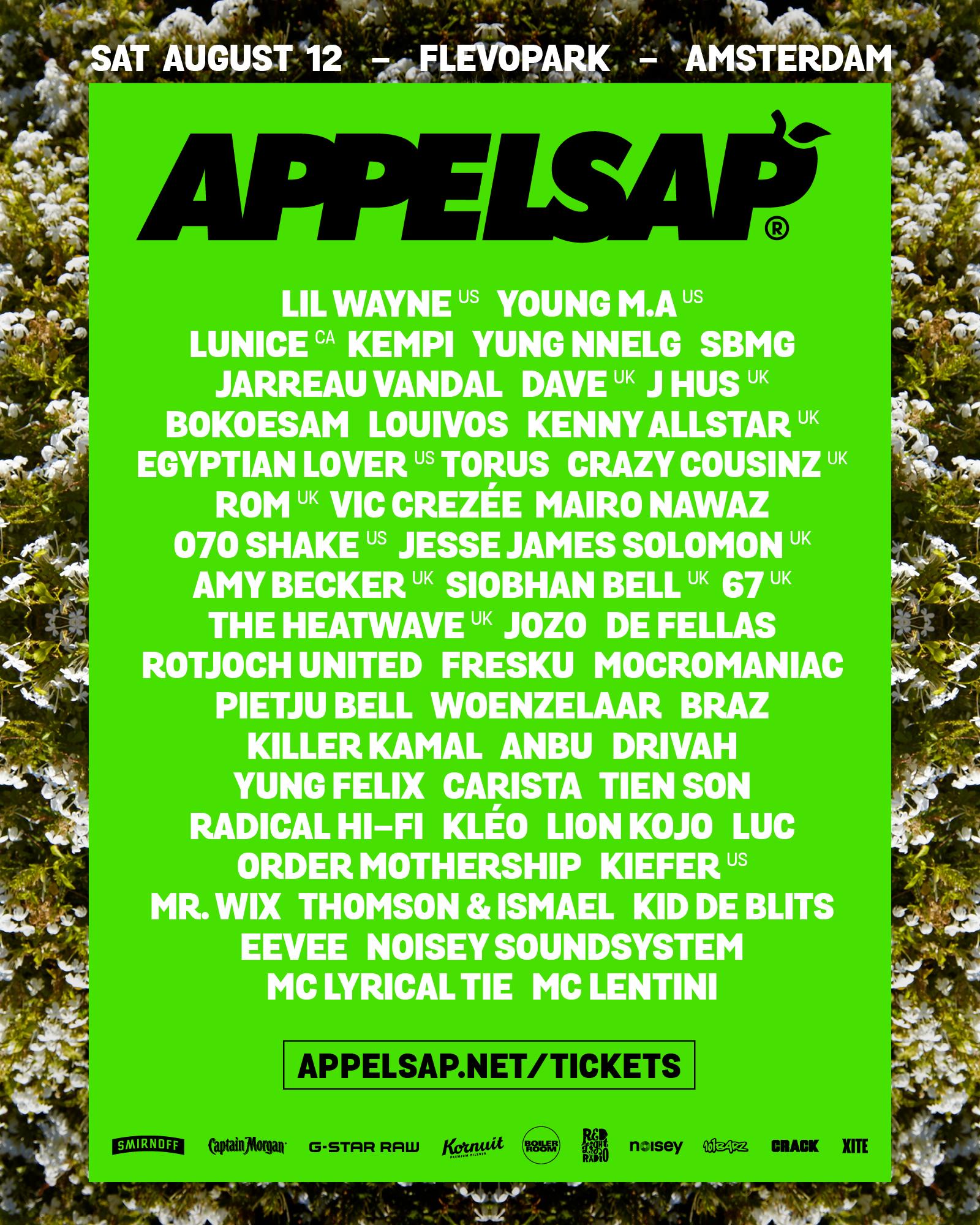 Hey, Over Here! We've Got The Full Lineup For Appelsap 2017