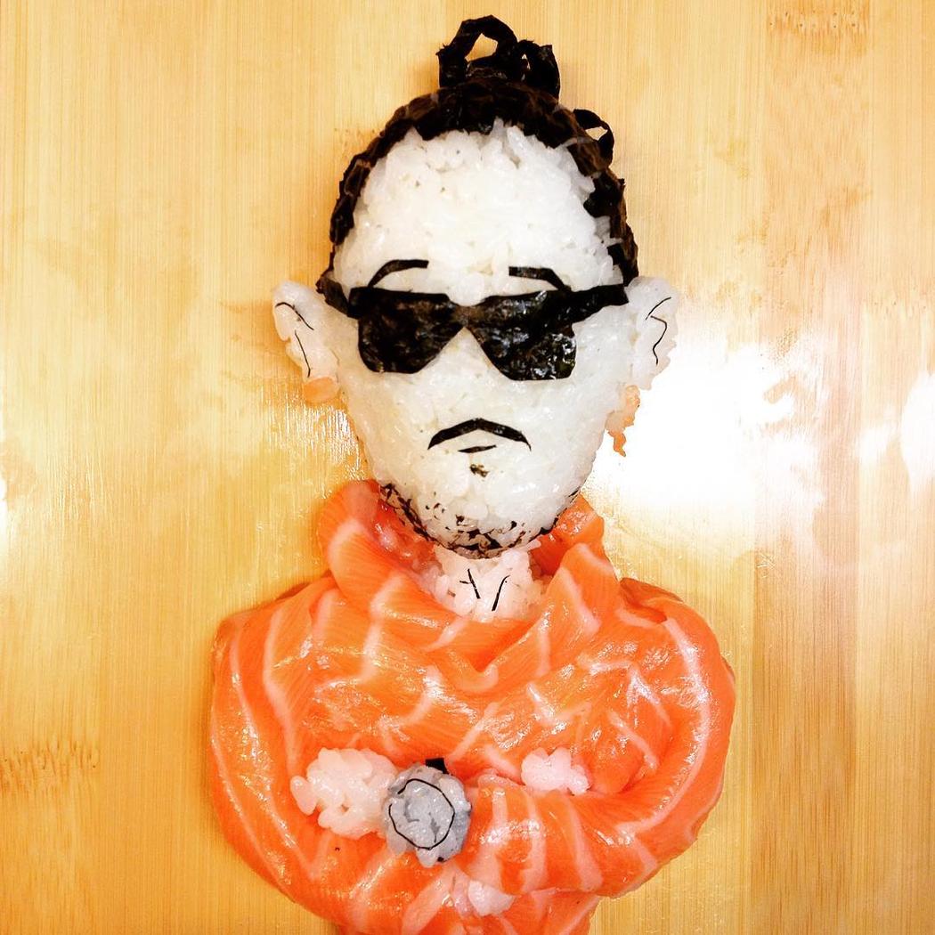 Deze chef verandert zijn favoriete rappers in heerlijke hapjes sushi