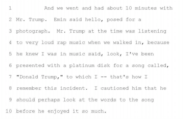 Donald Trump Apparently Likes Listening to Rap Songs About Donald Trump