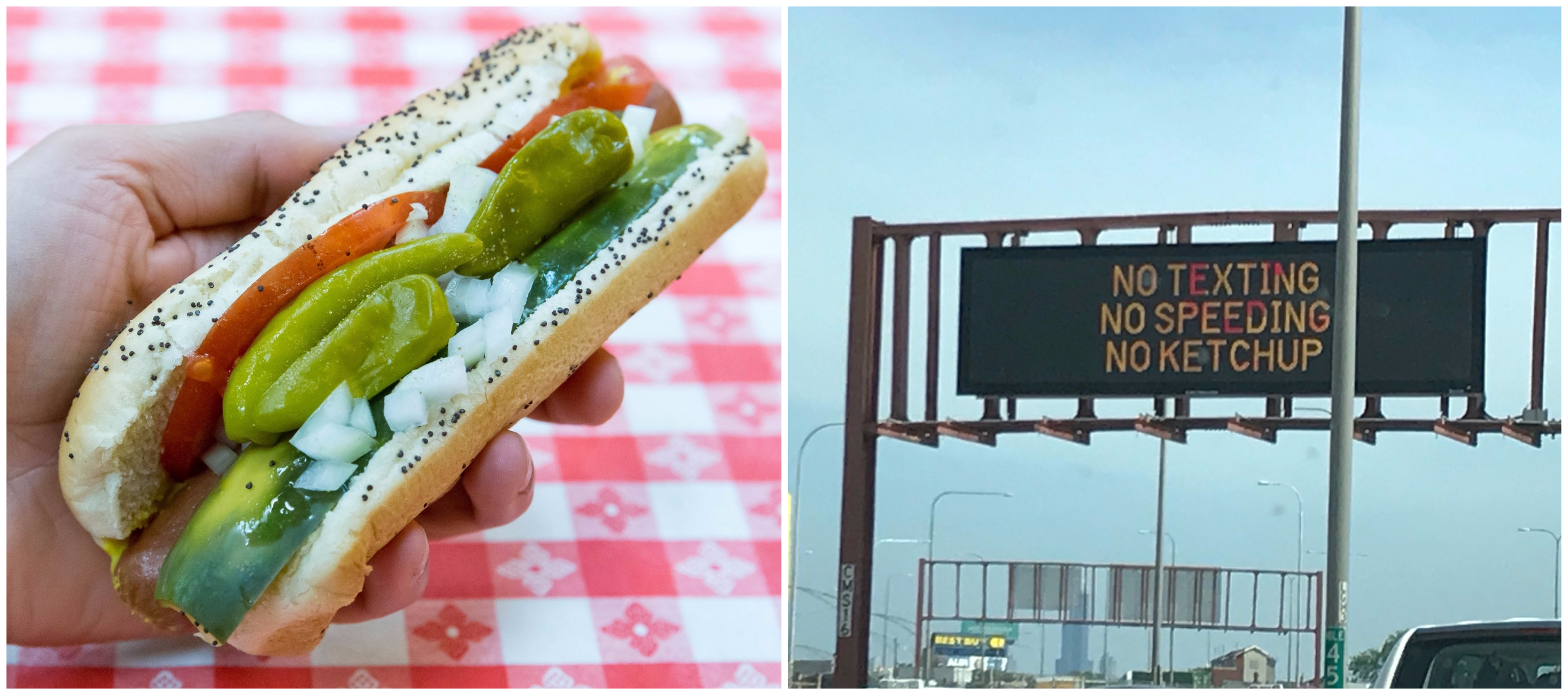Anti-Ketchup Messages Appear on Chicago's Digital Road Signs