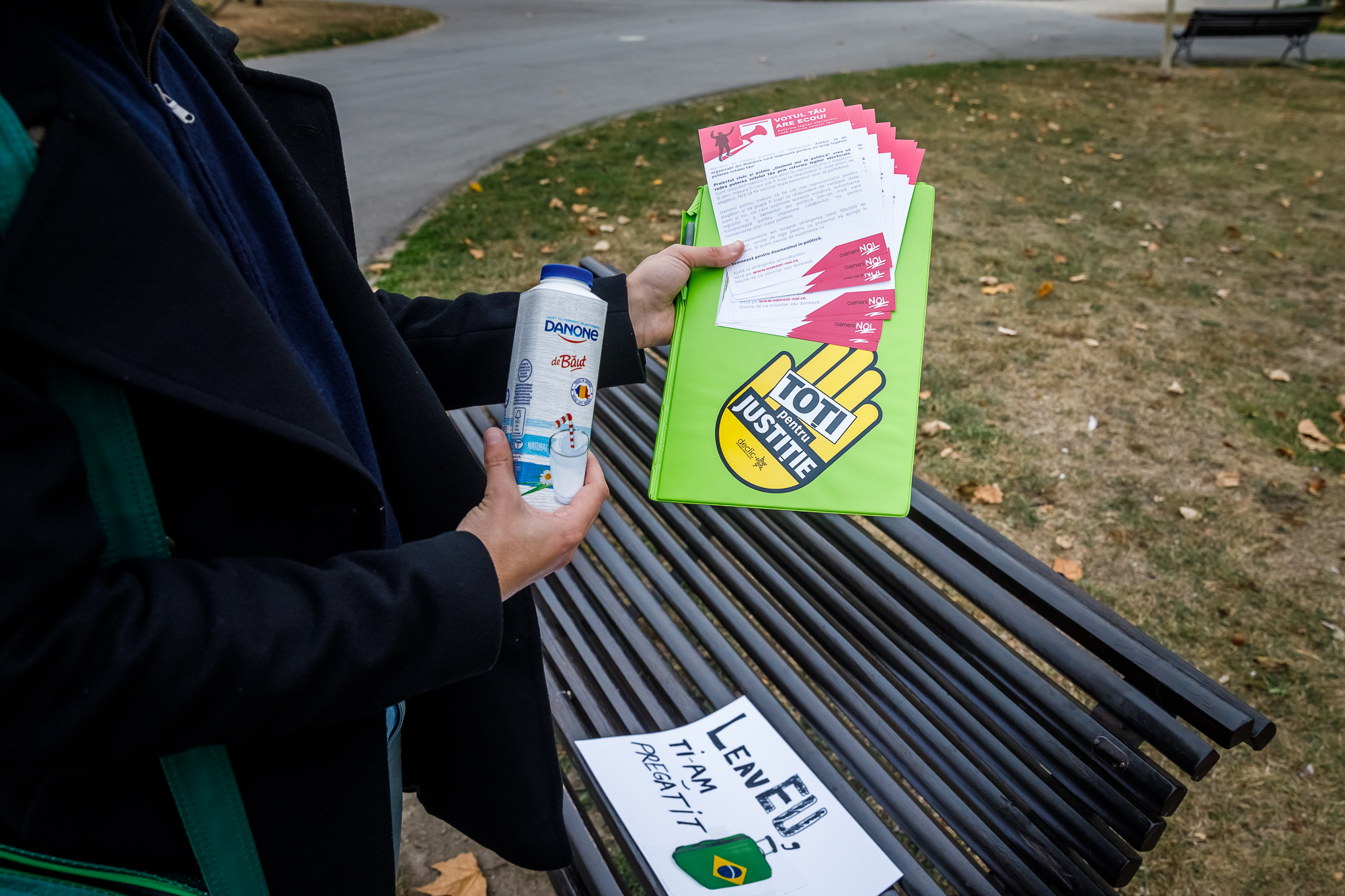 M-am antrenat pentru protest, ca să ies la cafea cu Iohannis