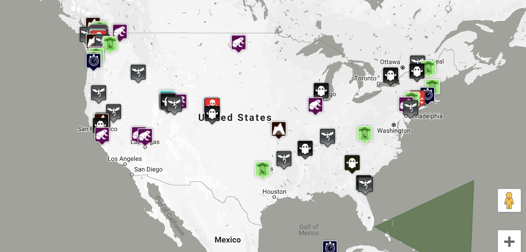 This Crowdsourced Map Documents UFO Sightings, Cryptids, and the ...