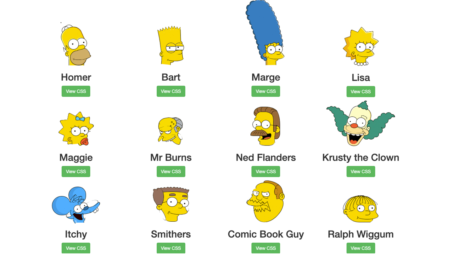 Some Maniac Drew 'The Simpsons' in Pure Code