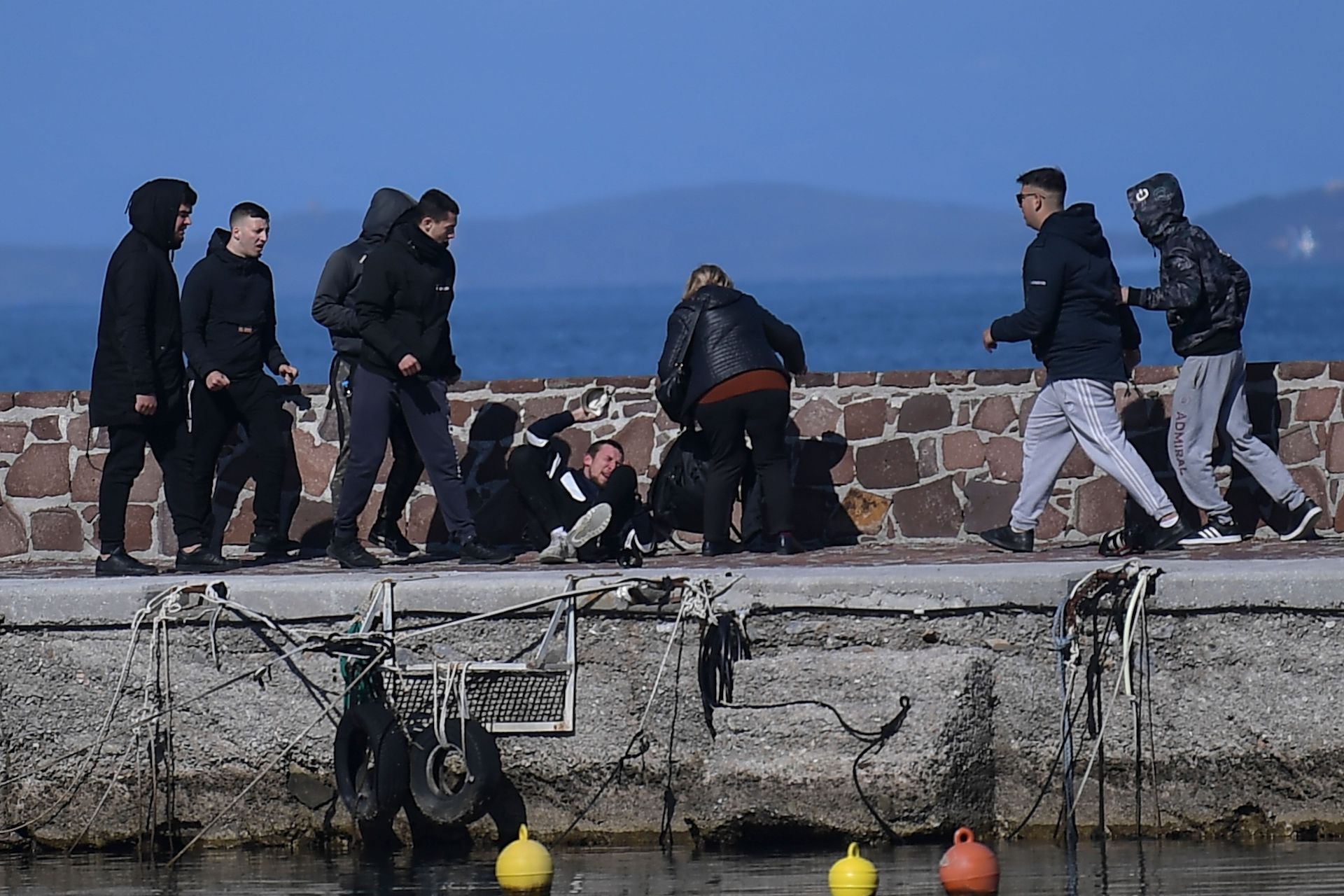 Video Shows Greek Mobs Attacking Migrant Boats and Aid Workers