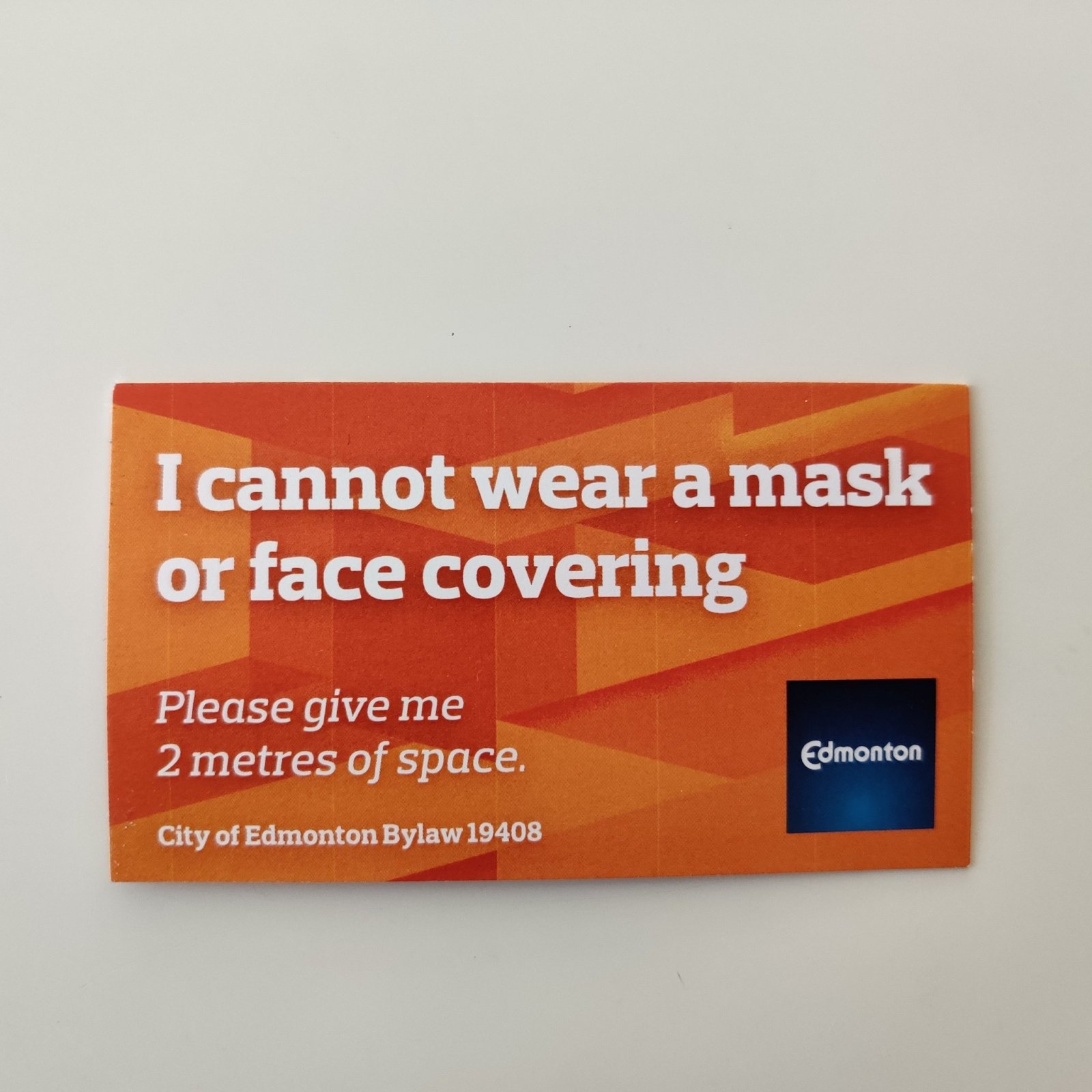 This City Handed Out Mask Exemption Cards During Coronavirus
