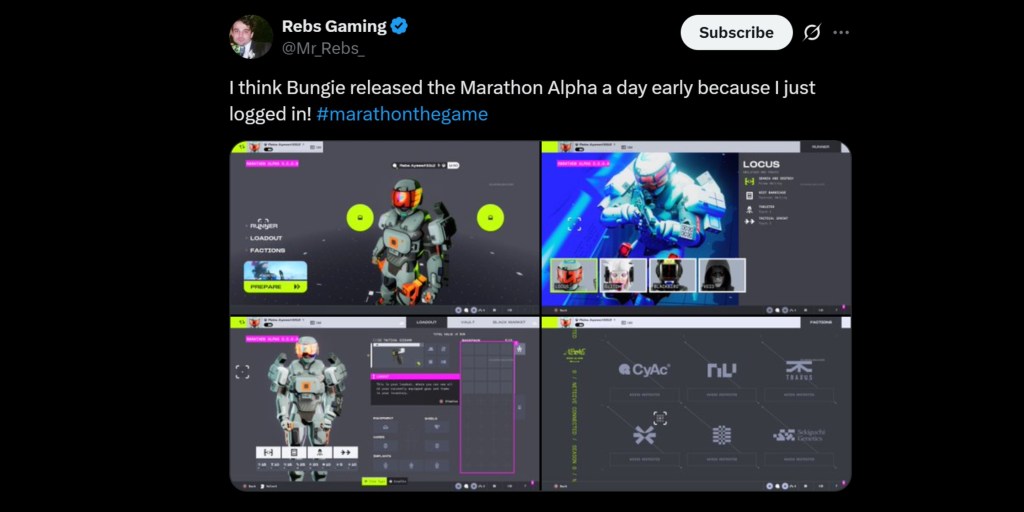 Bungie Allegedly Leaks ‘Marathon’ Alpha Early on Xbox - We May Have Our ...